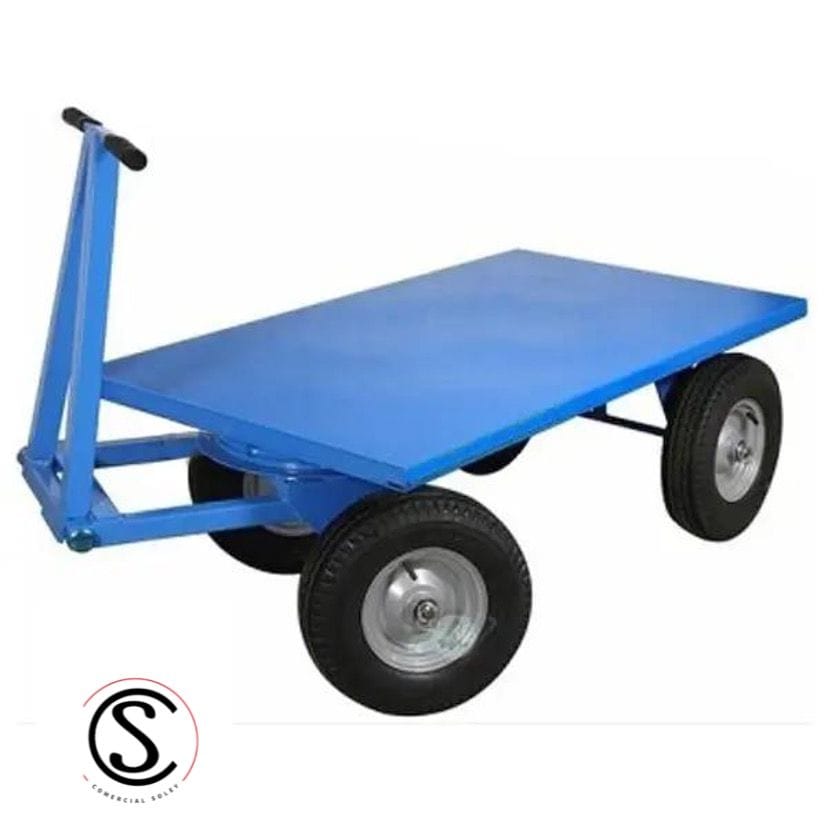 Carro Plano Metálico Ruedas Neumáticas – Comercial Soley