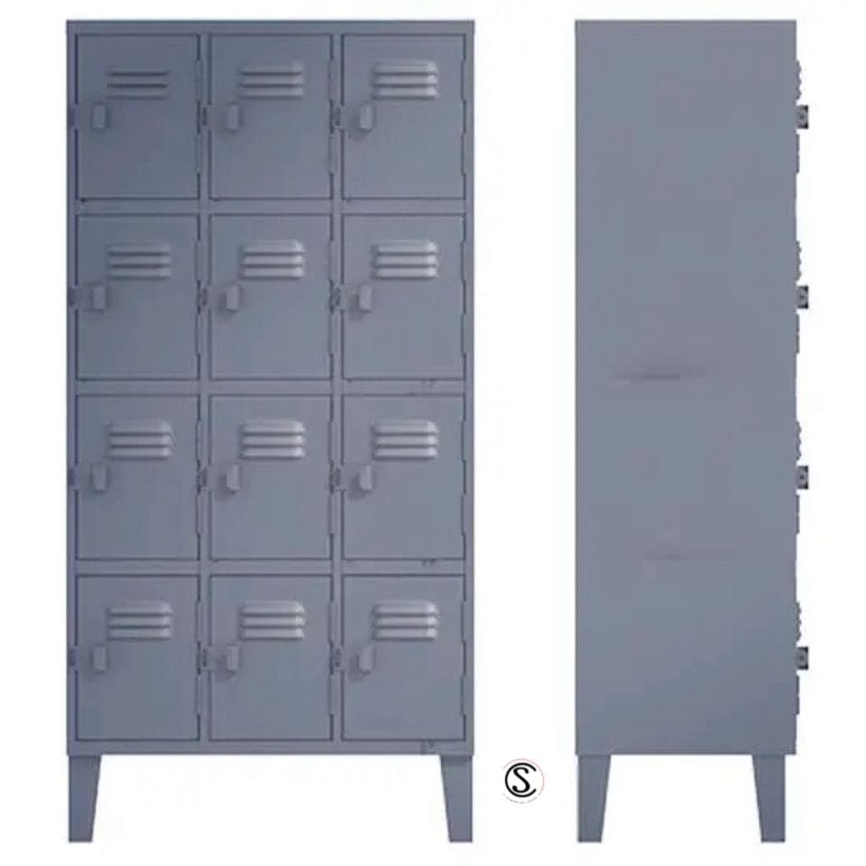 Lockers Metalico Nacional 3 Cuerpos 12 Puertas – Comercial Soley